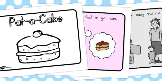 Pat a Cake Story Sequencing A4