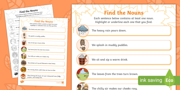 Autumn Nouns | twinkl.com.au
