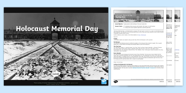 Holocaust Memorial Day Pack (teacher made)
