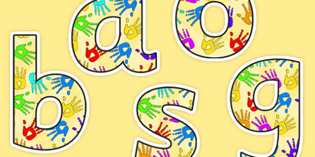 A4 Handprint Display Lettering - handprint, display, lettering, display