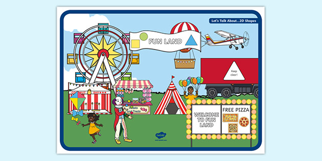 👉 Talk About 2D Shape Maths Poster (teacher made)