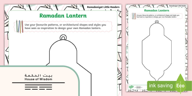 FREE! - Ramadaniyat Little Readers Design your own Ramadan Lantern