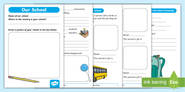 My School Community Activity Booklet 1st/2nd Classes