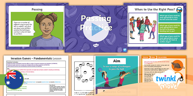 Move PE Year 3 Invasion Games Lesson 3: Passing Practice