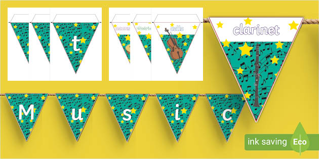 Music Display Bunting (teacher made)