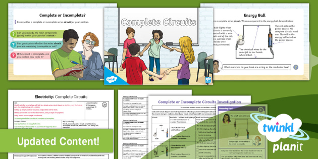 Science: Electricity: Complete Circuits Year 4 Lesson 3