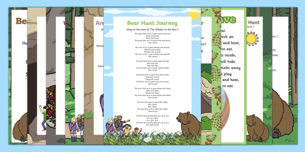 Bear Hunt Rhymes Resource Pack (teacher made)