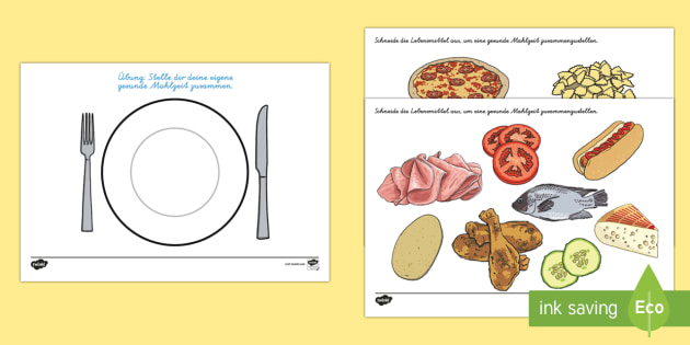 Healthy Eating Meal Activity German