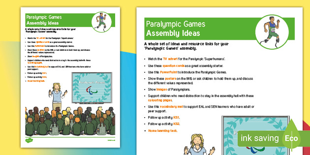 Paralympic Games Assembly Ideas