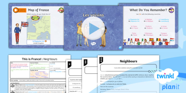 French: This is France!: Neighbours Year 6 Lesson Pack 1
