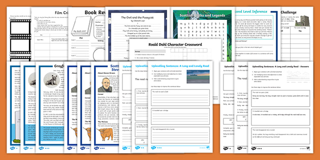 Second Level P6 Literacy Home Learning Pack (teacher made)