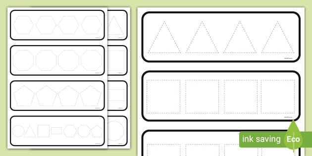 2D Shapes Pencil Control Activity Cards (Teacher-Made)