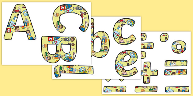 Literacy Title Display Lettering