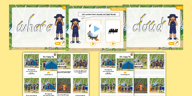 Phonics: Level 5: Week 8: Lesson 5 Pack: 'ou' saying /ow/