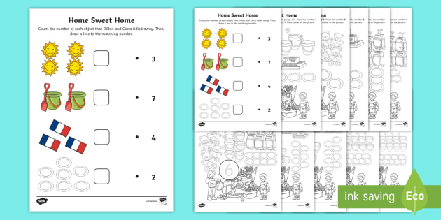 Home Sweet Home Maths Activity Pack (teacher made)
