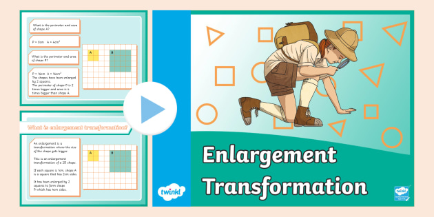 Enlargement Transformation PowerPoint (teacher made)