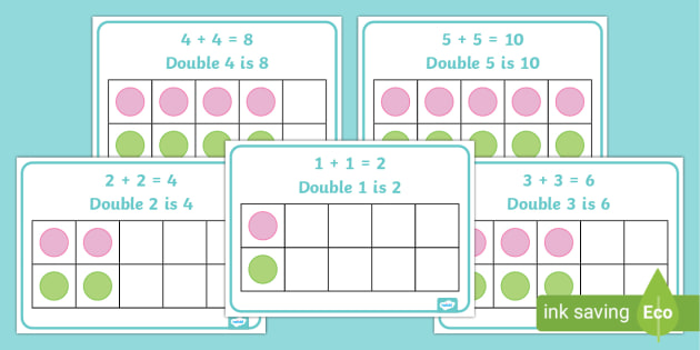 👉 Ten-Frame Doubles to 10 Posters (creat de profesori)