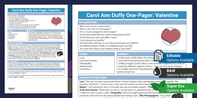Carol Ann Duffy Poems | twinkl.co.uk