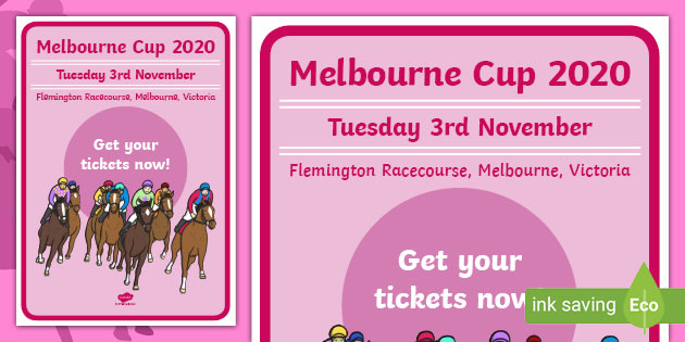 The Melbourne Cup Poster Pink (teacher made)
