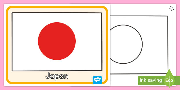Japan Flag Poster (teacher made)