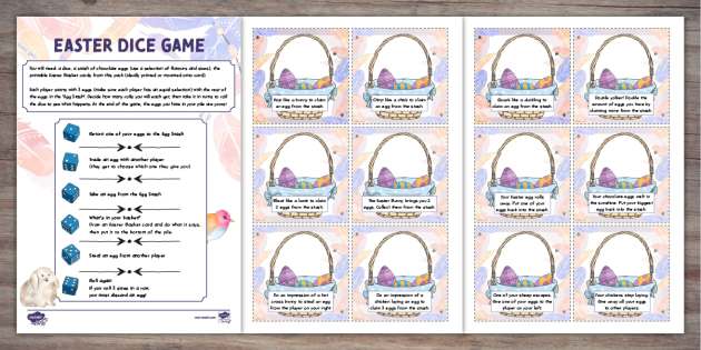 Easter Dice Game | Twinkl Party (teacher made)