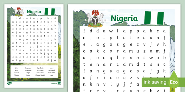 👉 KS2 Nigeria Word Search (teacher made)