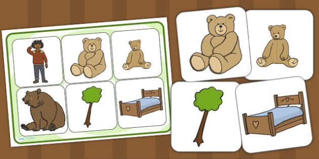 FREE! - Ive Lost My Teddy Where Is It Matching Cards and Board