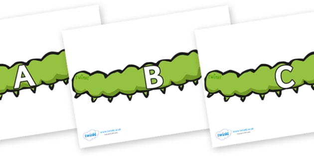 FREE! - A-Z Alphabet on Caterpillars (teacher made)