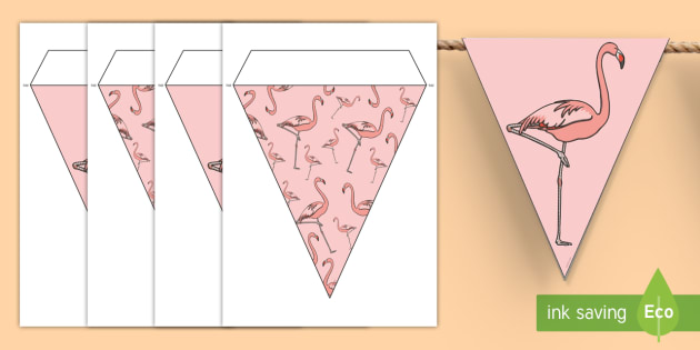 Flamingo Display Bunting (teacher made)