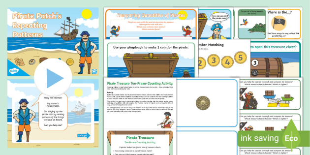👉 EYFS Nursery Maths Activity Pack: Pirates