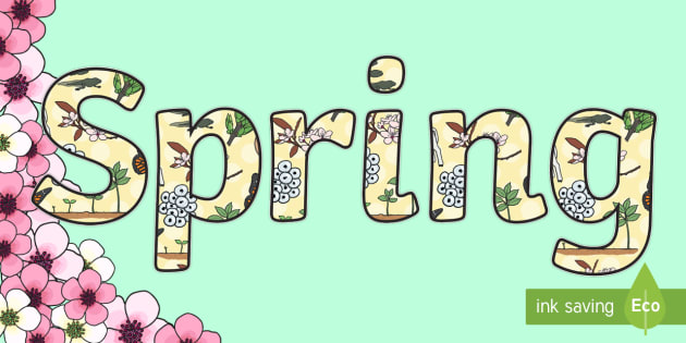 'Spring' Display Lettering - spring, display lettering, lettering