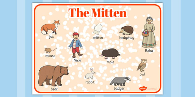 The Mitten Word Mat (teacher made)