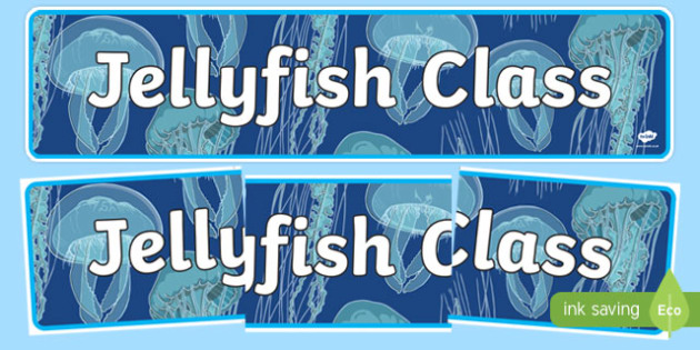 Jellyfish Themed Classroom Display Banner