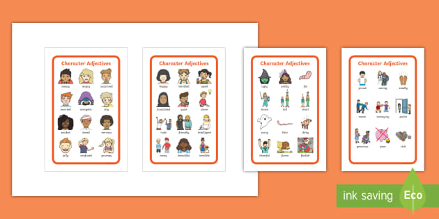 Character Adjective Word Mat IKEA Tolsby/Fiestad Frame