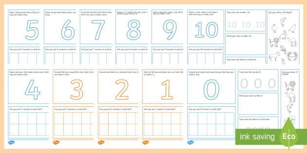 0-10 Number Mat Activity Pack (teacher made)