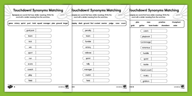 Second Grade Synonyms | twinkl.com
