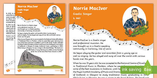 Norrie MacIver Fact File