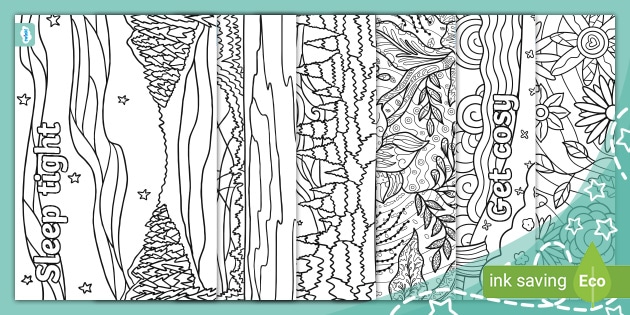 Sleepy Mindfulness Colouring Pages (teacher made)