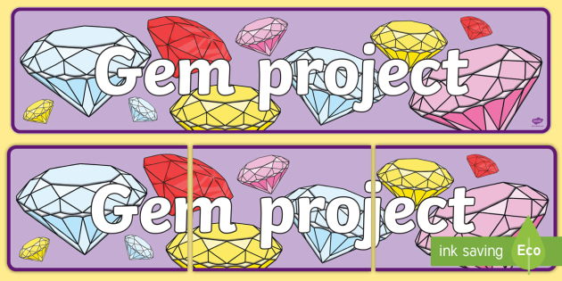 👉 Gem Project Display Banner (teacher made)