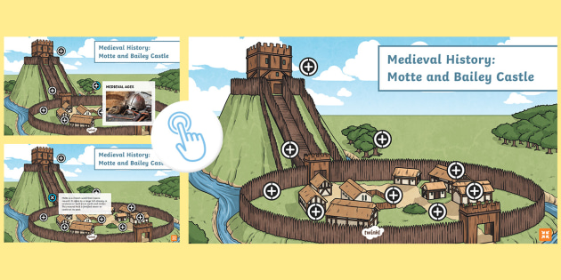 Motte And Bailey Castle Diagram | Resources | Twinkl USA