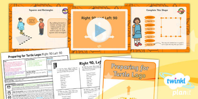 Computing: Preparing for Turtle Logo: Right 90 and Left 90 Year 2 ...