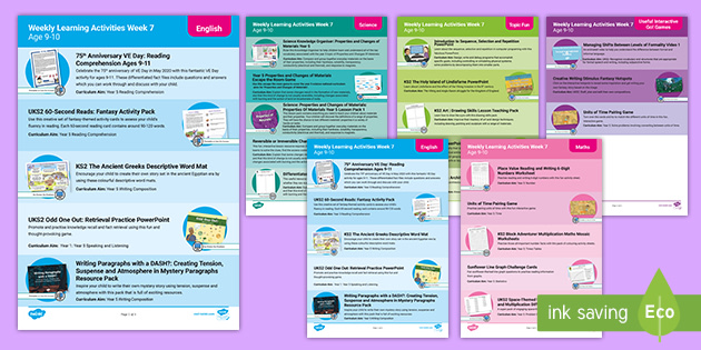 Weekly Learning Activities Week 7 (Age 9-10) (Teacher-Made)