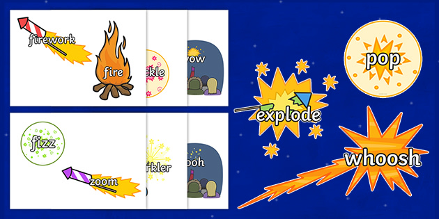 FREE! - Bonfire Words On Pictures (teacher made)