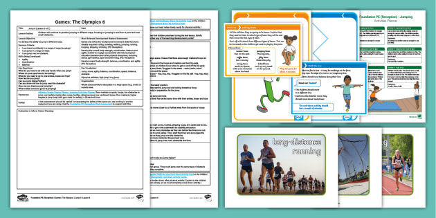 EYFS PE (Reception) Games The Olympics Lesson Pack 6 Jump It
