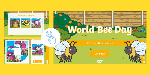 World Bee Day Puzzle | Picture Slider Puzzle (teacher made)