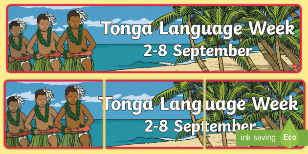 Tonga Language Week Display Banner (teacher made)