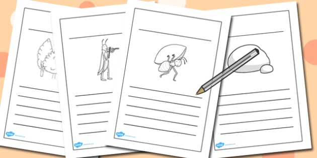 The Ant and the Grasshopper Writing Frames (teacher made)