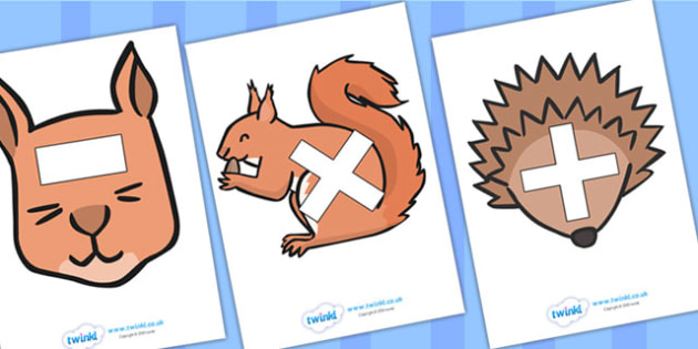 FREE! - Maths Symbols on Woodland Animals (teacher made)