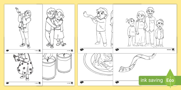 Yom Kippur Coloring Sheets