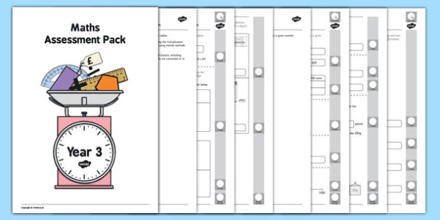 Year 3 Maths Assessment Pack Term 2 (teacher made)